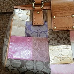 Coach | Bags | Coach Patch Work Hand Bag Purse | Poshmark